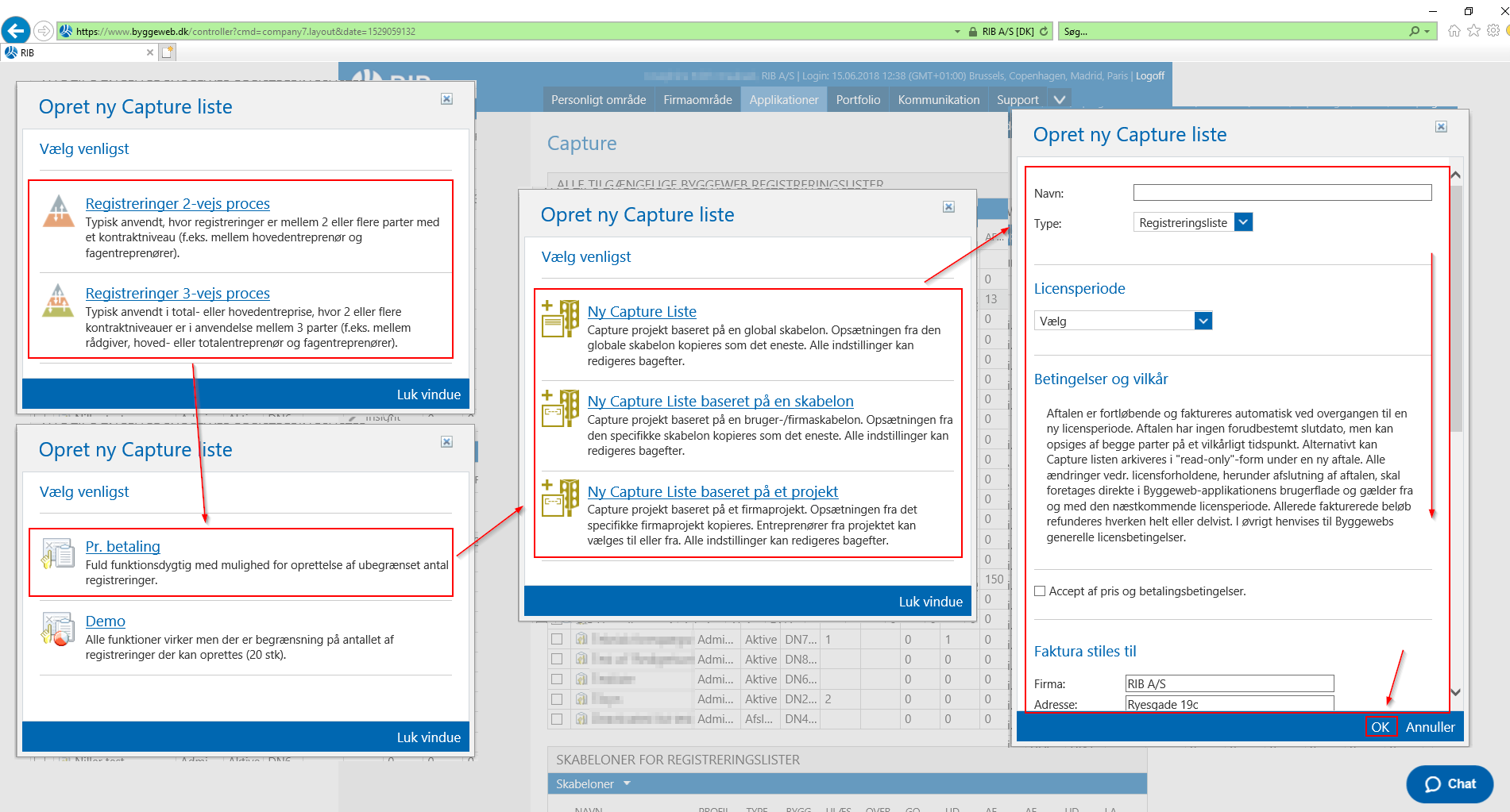 Opret en Captureliste – SupportCenter