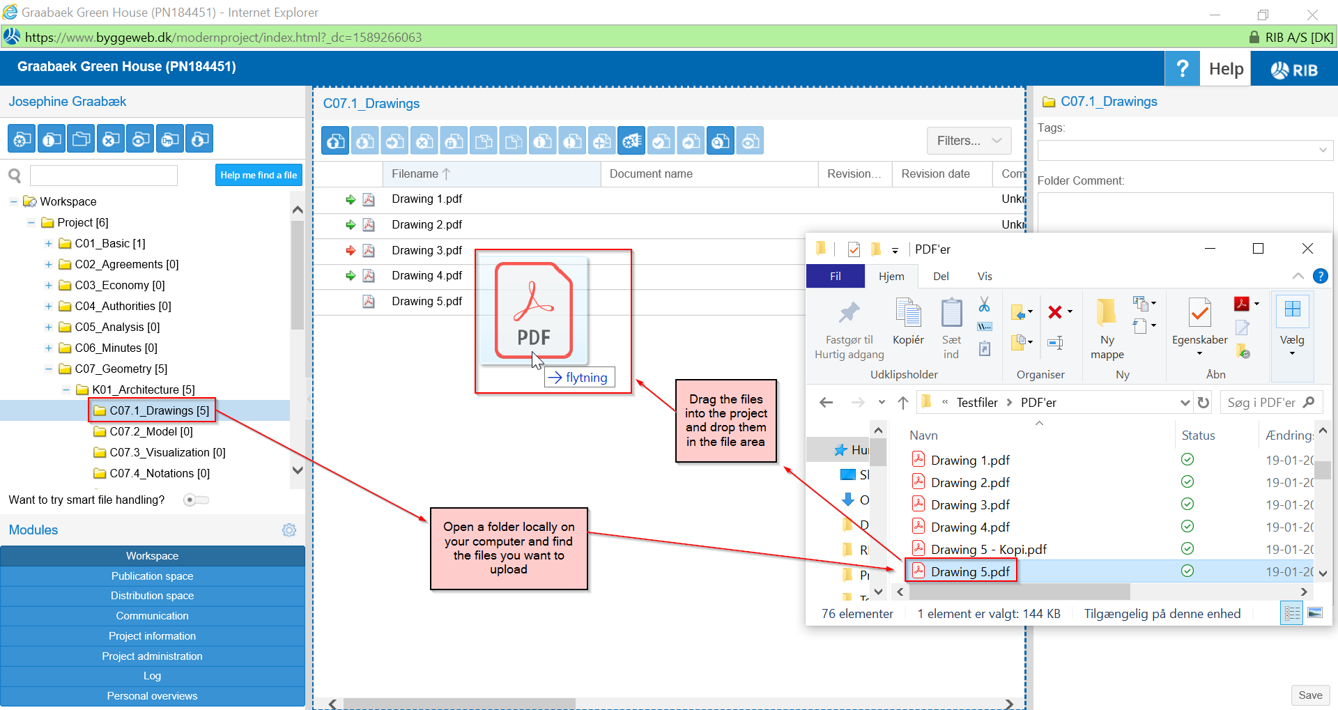 A files journey within a project – SupportCenter